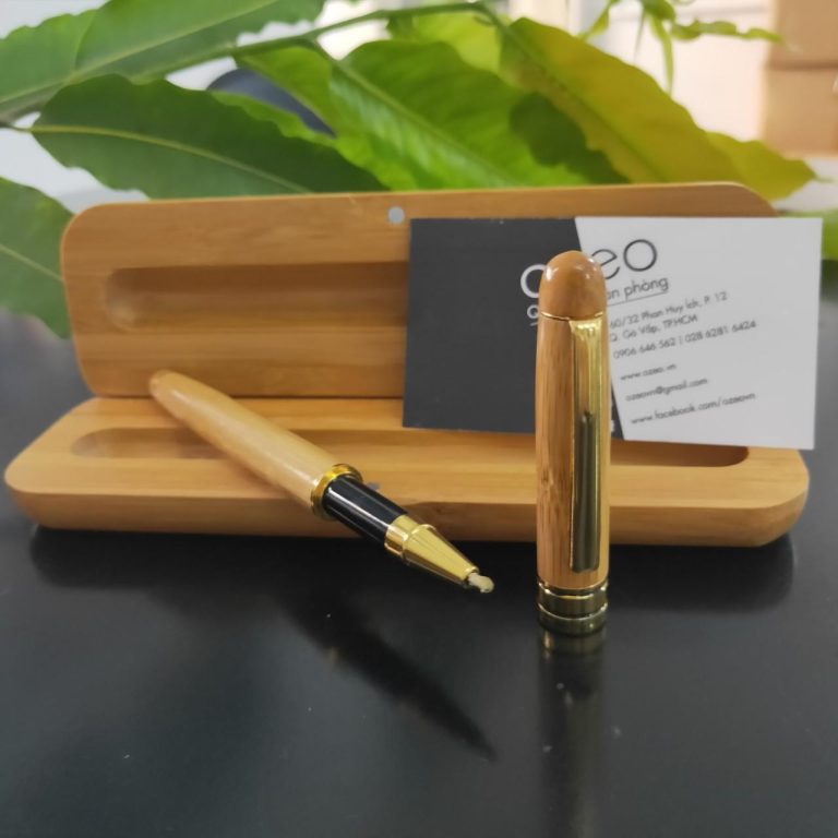 Bộ Hộp Bút Tre + Bút Tre Khắc Tên Làm Quà Tặng Cực Đẹp Chỉ 199K!
